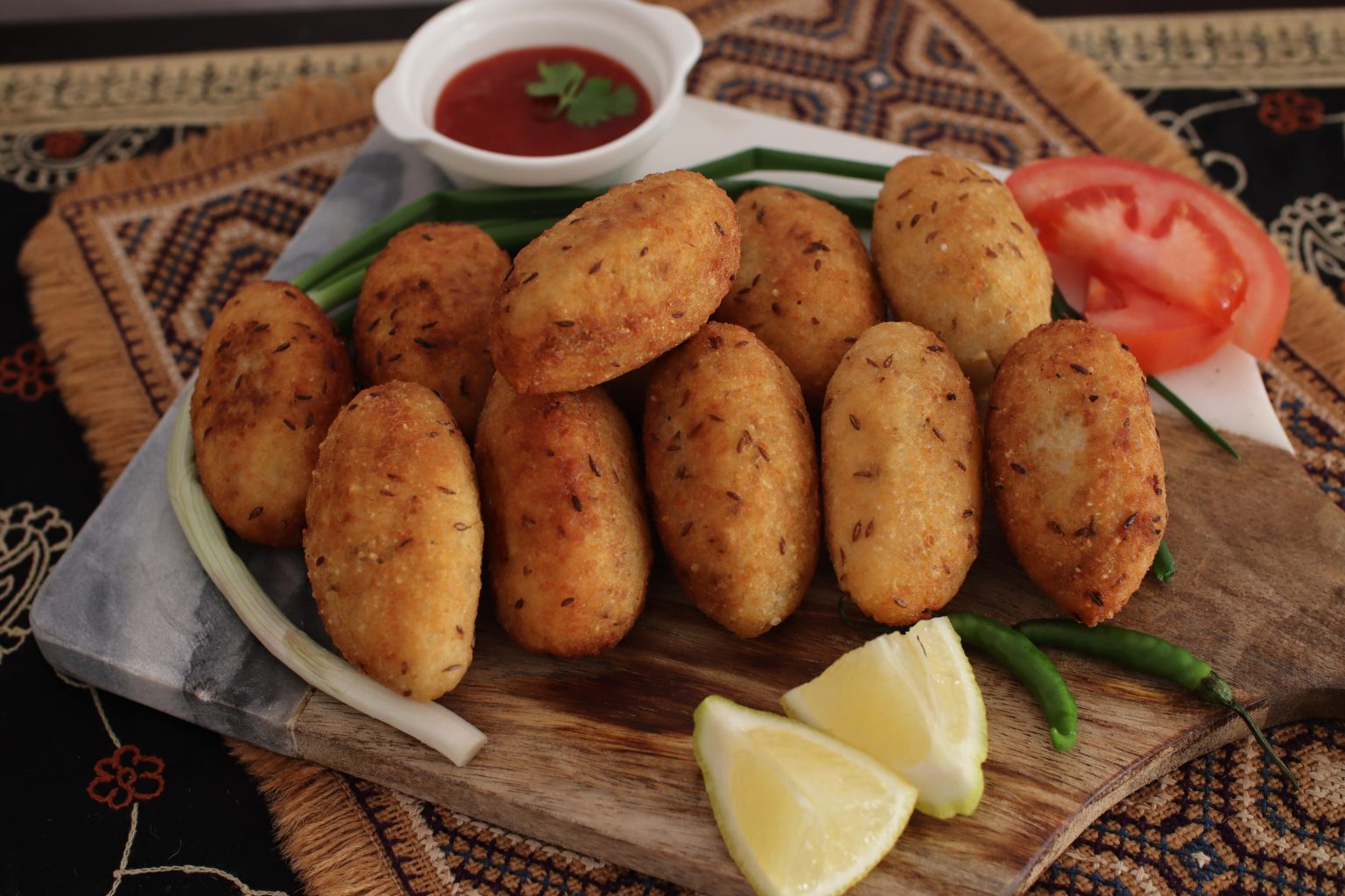 Iraqi Kubba Or Kibbeh - Rice and Potato balls filled with mince