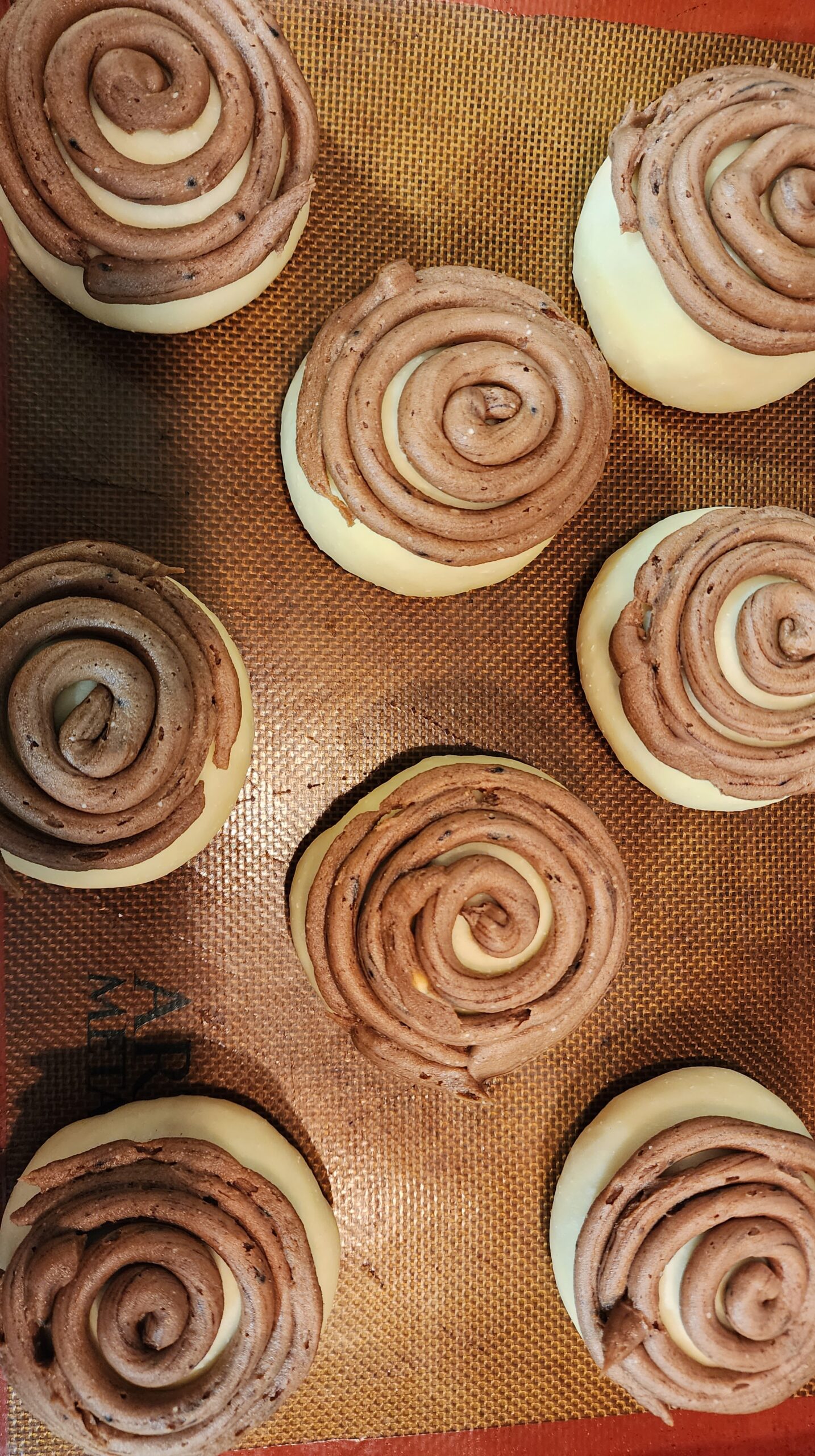 Coffee Buns with chocolate filling