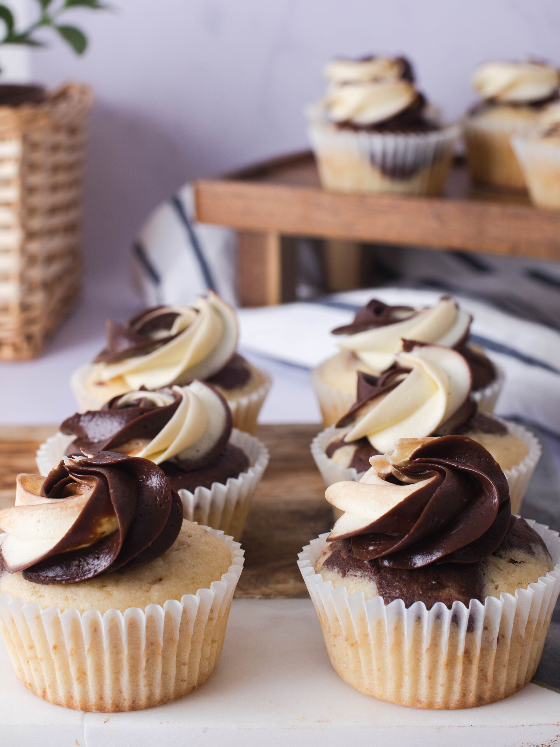 Swirled Cupcakes - Perfect Marble Cupcakes - Bake Fresh
