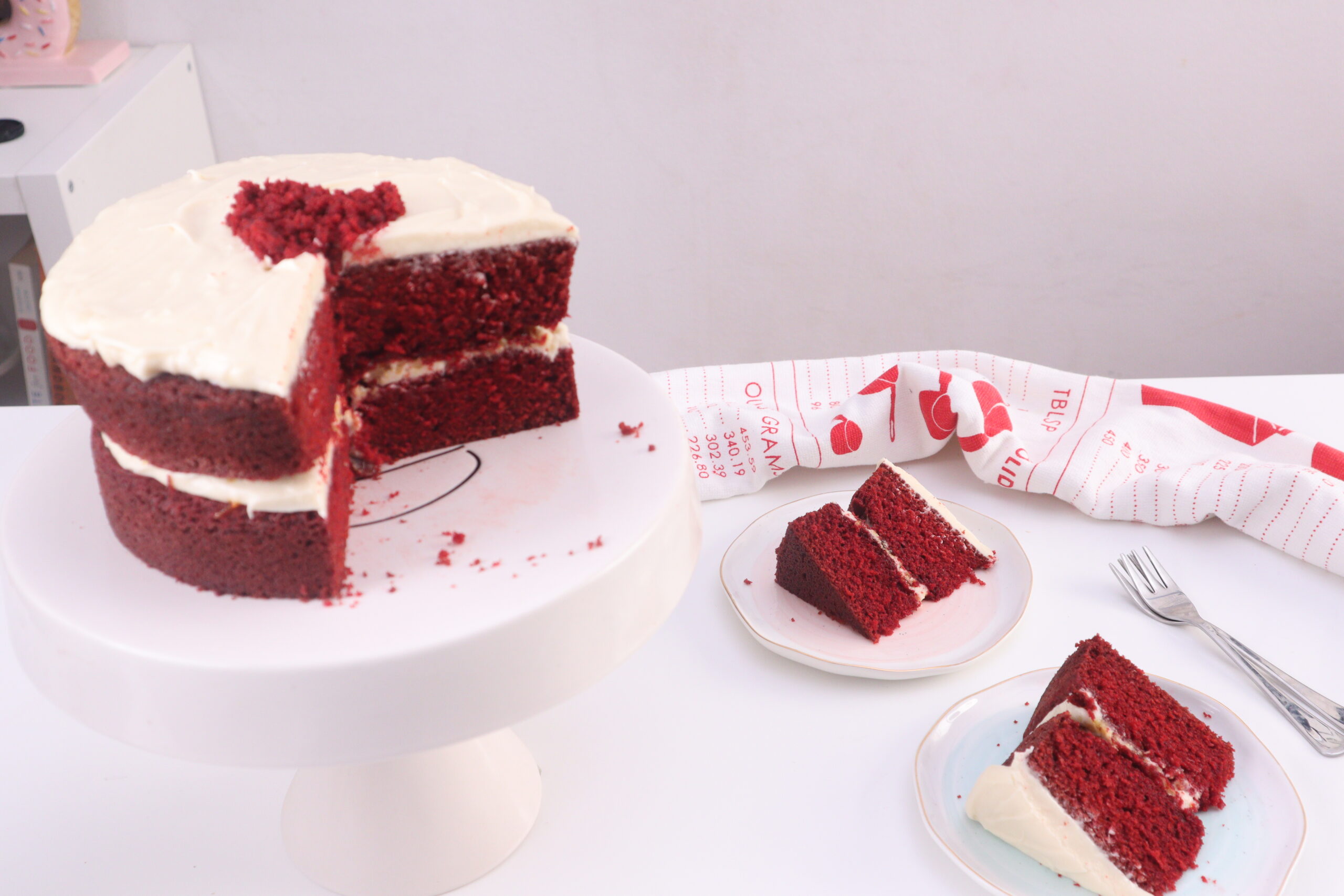 Easy Red Velvet Cake Recipe + Cream Cheese Frosting - Bake Fresh